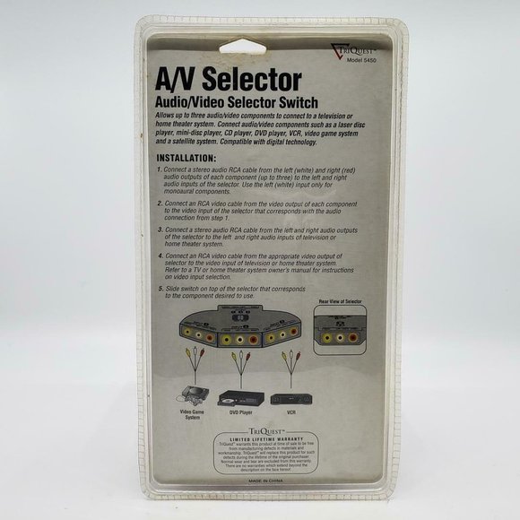TriQuest | Portable Audio & Video | Triquest Audio Video Selector ...